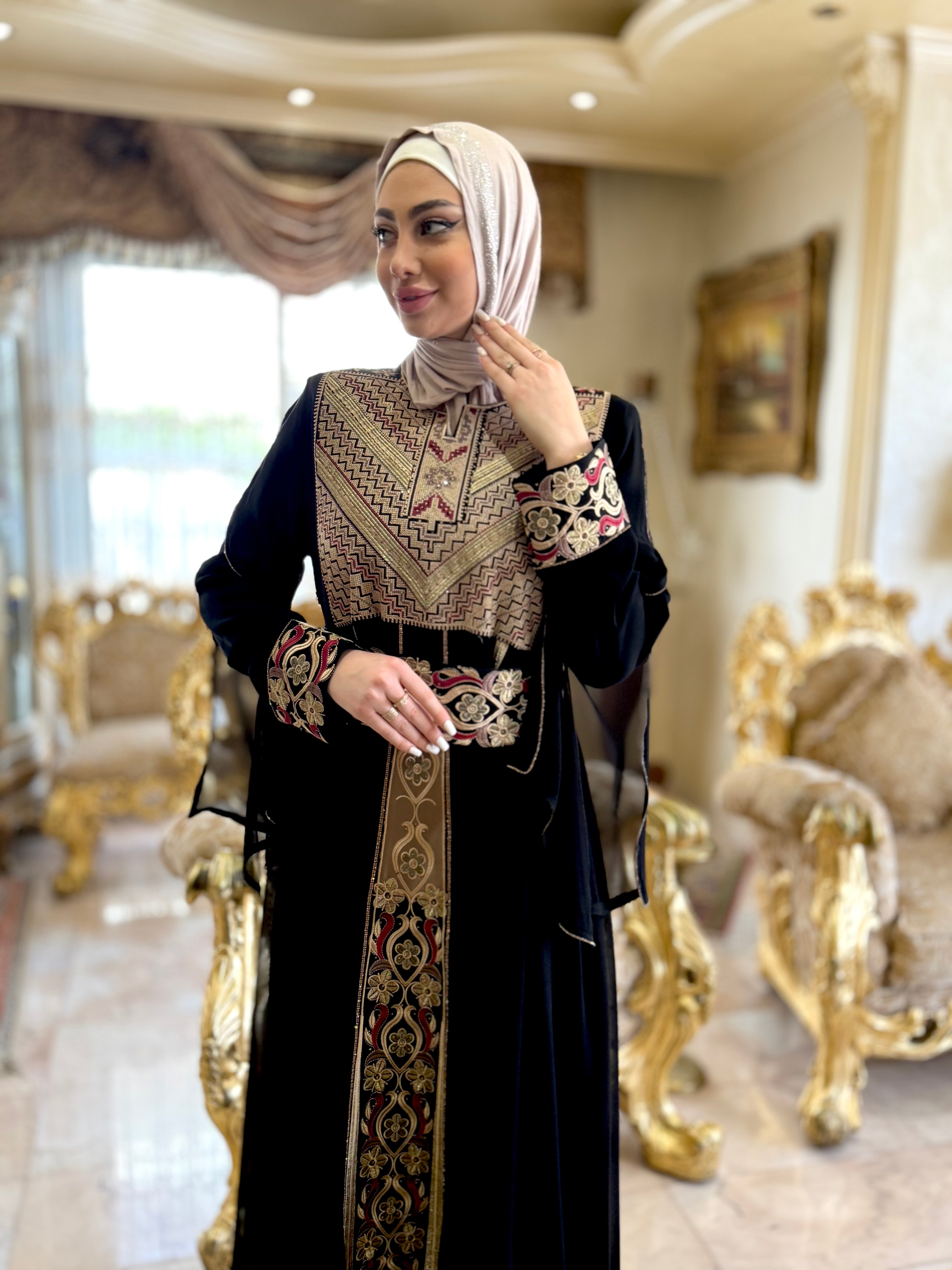 Luxury Caftan With Modern Embroidery – Al Karam Qadri