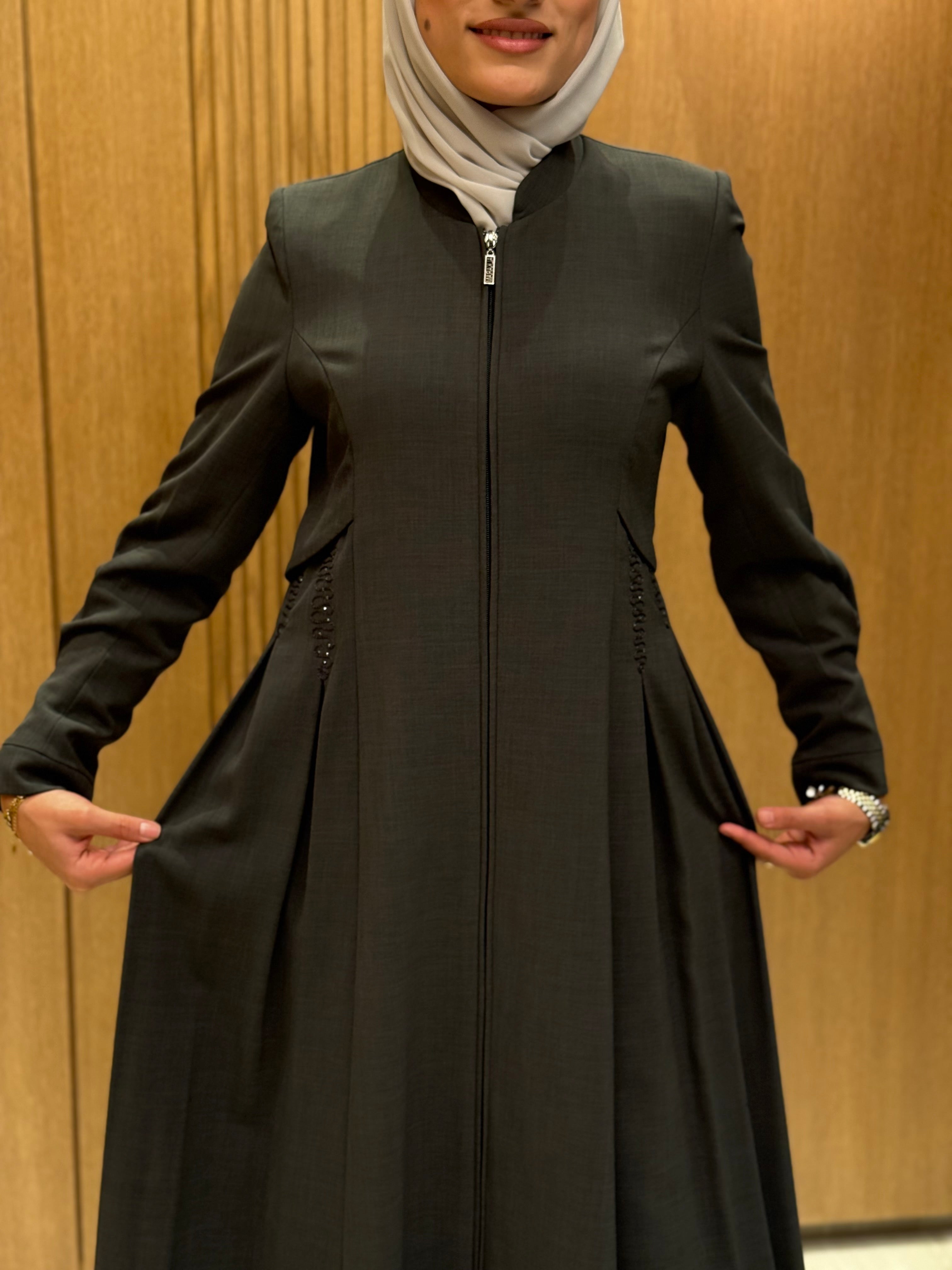 Elegant Summer Jilbab With Embroidered Details – Al Karam Qadri